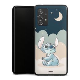 DeinDesign Galaxy A52s 5G Handy Silikon H&uuml;lle Case schwarz Handyh&uuml;lle Moon Lilo & Stitch Disney
