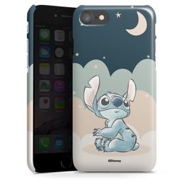 DeinDesign iPhone SE (2020) Handy Premium Case Smartphone Handyh&uuml;lle Schutzh&uuml;lle gl&auml;nzend Lilo & Stitch Disney Moon Premium Case