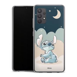DeinDesign Galaxy A32 4G Handy Silikon H&uuml;lle Case transparent Handyh&uuml;lle Moon Lilo & Stitch Disney Silikon Case
