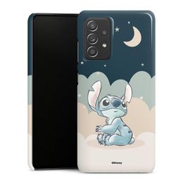 DeinDesign Galaxy A52s 5G Handy Premium Case Smartphone Handyh&uuml;lle Schutzh&uuml;lle gl&auml;nzend Moon Disney Lilo & Stitch Premium Case