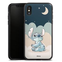 DeinDesign iPhone X Handy Silikon H&uuml;lle Case schwarz Handyh&uuml;lle Moon Lilo & Stitch Disney