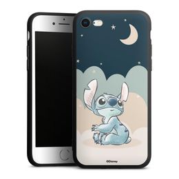DeinDesign iPhone SE (2020) Handy Premium Silikon H&uuml;lle Handyh&uuml;lle schwarz Case Lilo & Stitch Disney Moon Silikon Premium Case