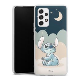DeinDesign Galaxy A53 5G Handy Silikon H&uuml;lle Case transparent Handyh&uuml;lle Lilo & Stitch Disney Moon Silikon Case