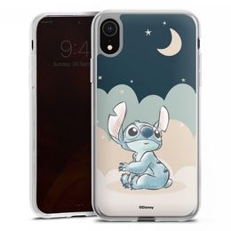 DeinDesign iPhone Xr Handy Silikon H&uuml;lle Case transparent Handyh&uuml;lle Moon Lilo & Stitch Disney Silikon Case