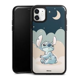 DeinDesign iPhone 11 Handy Silikon H&uuml;lle Case schwarz Handyh&uuml;lle Moon Lilo & Stitch Disney