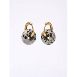 Nemomatheo Earrings 'Himmelskreis' female Beige size 2.5 cm x 2.5 cm