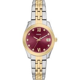 Fossil Analog Watch female Gold, Silver size One Size