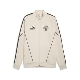 Puma Sportjacke 'Manchester City KING Anthem' Herren Gr&ouml;&szlig;e XL hellbeige / braun