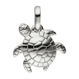 Kettenanh&auml;nger Jobo "Anh&auml;nger Schildkr&ouml;te 12 mm", silber 925, Schmuckanh&auml;nger, Damen, Silber 925 (Sterlingsilber), Kettenanh&auml;nger, 925 Silber rhodiniert