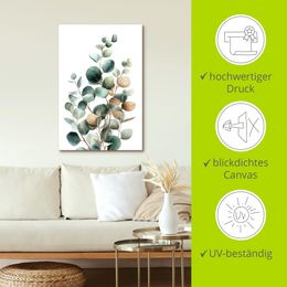Wandbild Artland, B:60cm H:90cmfarbe bild(er): gr&uuml;n, Leinwand, Wohnzimmer, Bilder, "Eukalyptus", als Alubild, Leinwandbild, Poster, Wandaufkleber in