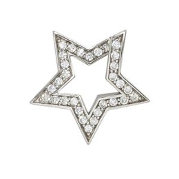Sternanh&auml;nger Jobo "Anh&auml;nger Stern 19,6 mm", silber 925, wei&szlig;, Schmuckanh&auml;nger, Damen, Silber 925 (Sterlingsilber), 925 Silber mit 30 Zirkonia