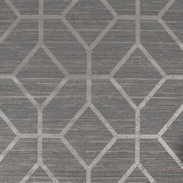 Boutique Vliestapete "Boutique - Vliestapete Asscher Geo Grey - 10mx52cm", B/L: 0,52m x 10m, Rollen: 1, grau, Wohnzimmer, Tapeten, Boutique -