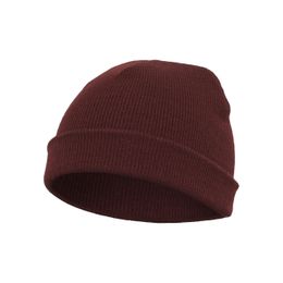 Beanie Flexfit "Flexfit Unisex Heavyweight Beanie", Damen, Gr. onesize, maroon, Kunstfaser, M&uuml;tzen Beanie