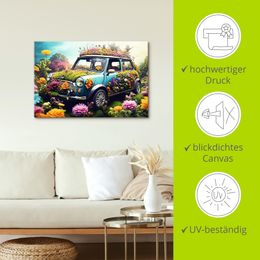 Wandbild Artland, B:60cm H:40cm, bunt, Leinwand, Wohnzimmer, Bilder, "Flowerpower Mini", als Alubild, Leinwandbild, Poster, Wandaufkleber in