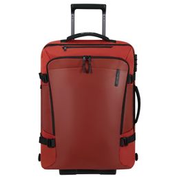 Samsonite Reisetasche "ARMOX, 55 cm", braun, Polyester, Taschen, Duffle mit Rollen TSA-Schloss Packgurte Trolley-Gest&auml;nge