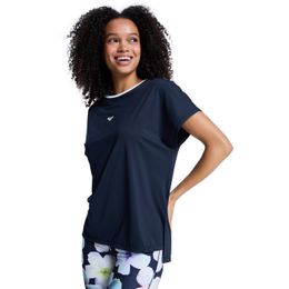 Roxy Damen T-Shirt "Move Free 2", blau, Gr. M, Obermaterial: 80% Polyester, 20% Elasthan., Shirts