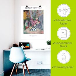 Wandbild Artland, B:90cm H:120cmfarbe bild(er): farbig, Papier, Wohnzimmer, Bilder, "Pfingstrosen. 1907", als Alubild, Leinwandbild, Poster,