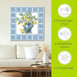 Wandbild Artland, B:70cm H:70cmfarbe bild(er): blau, Leinwand, Wohnzimmer, Bilder, "Le Citron VI", als Alubild, Leinwandbild, Poster, Wandaufkleber