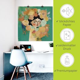 Wandbild Artland, B:100cm H:100cmfarbe bild(er): farbig, Papier, Wohnzimmer, Bilder, "Das Fl&uuml;stern der Bl&uuml;te", als Alubild, Leinwandbild, Poster,