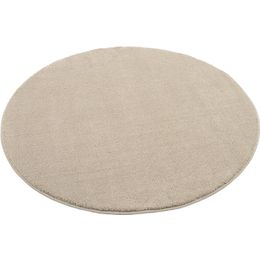 Teppich, H:20mm &Oslash;:240cm, beige, OCI DIE TEPPICHMARKE, Polypropylen (PP), Wohnzimmer, Teppiche, "NEW VILLA MELANGE", maschinell gewebt,