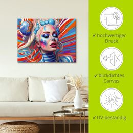 Wandbild Artland, B:80cm H:60cmfarbe bild(er): farbig, Leinwand, Wohnzimmer, Bilder, "Psychedelisch blond II", als Alubild, Leinwandbild, Poster,