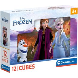Clementoni Kinder W&uuml;rfelpuzzle "Frozen 2", bunt, Kunststoff, B:16cm H:12cm, Puzzles, Made in Europe