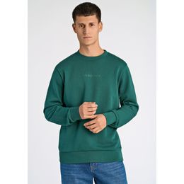 LINDBERGH Herren Sweatshirt "Sweatshirt Relaxed Fit", gr&uuml;n, Gr. M, unifarben, Obermaterial: 85% Baumwolle, 15% Polyester, Sweatshirts
