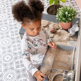 Muddy Buddy Kinder Outdoor-Spielk&uuml;che "Matschk&uuml;che Coffee Corner", braun, Holz, B:100cm H:95cm T:60cm, Spielk&uuml;chen