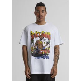 Merchcode Damen T-Shirt "Merchcode Gucci Mane So Icy Oversize Tee", bunt, Gr. XXL, bedruckt, 100% Baumwolle, Shirts