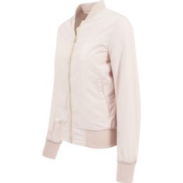 Urban Classics Damen Allwetterjacke "Urban Classics Damen Ladies Light Bomber Jacket"lightpink, Gr. XS, unifarben, 100% Polyester, Jacken