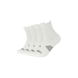 Camano Herren Sportsocken "Sport-Kurzsocke 4er Pack", Gr. 39, wei&szlig;, 95% Polyamid, 4% Elasthan, 1% Polyester, Colorblocking, Socken