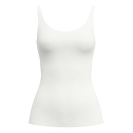 Calida Damen Tr&auml;gertop "Natural Skin", Gr. S, wei&szlig;, Interlock, Obermaterial: 83% Modal (TENCEL ), 17% Elasthan, Tops, glatt, atmungsaktiv,