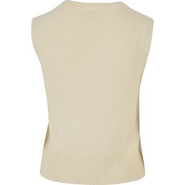 Urban Classics Damen Rundhalspullover "Urban Classics Damen Ladies Knit Slipover", beige, Gr. XS, unifarben, 73% Polyacryl, 27% Polyester, Pullover