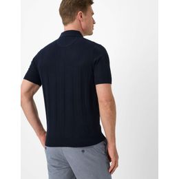 Brax Herren Rundhalspullover "Style PASCAL"navy, Gr. XL, Strick, 44% Baumwolle, 36% Leinen, 20% Polyester, Pullover