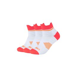 Camano Damen Sportsocken "Sport-Kurzsocke 3er Pack", Gr. 43, rot, 94% Polyamid, 5% Elasthan, 1% Polyester, mehrfarbig, Socken
