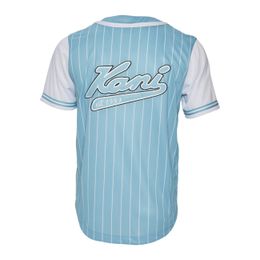 Karl Kani Herren T-Shirt "Karl Kani Herren", blau, Gr. S, gestreift, 100% Polyester (Recycelt), Shirts