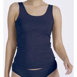 Nina von C. Damen Achselhemd "Light & Easy", Gr. 36, blau, Obermaterial: 95% Modal, 5% Elasthan, unifarben, Unterhemden, mit breiten Tr&auml;gern,