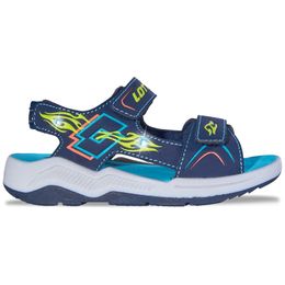 Sandale Lotto, M&auml;dchen, Gr. 25, navy, aqua, Synthetik, mehrfarbig, Schuhe Sandale, - mit leuchtenden LEDs im Obermaterial