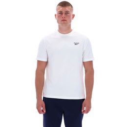Reebok Herren T-Shirt "CODY SMALL LOGO CREW NECK SS TEE", wei&szlig;, Gr. XXL, Obermaterial: 100% Baumwolle, Shirts