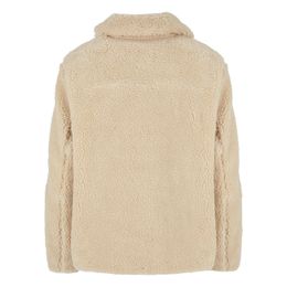 Urban Classics Damen Winterjacke "Urban Classics Damen Ladies Sherpa Biker Jacket"unionbeige, Gr. 4XL, unifarben, 100% Polyester, Jacken