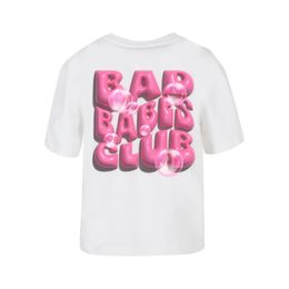 MISS TEE Damen T-Shirt "Miss Tee Damen Bad Babes Club Tee", wei&szlig;, Gr. XL, bedruckt, 100% Baumwolle, Shirts