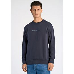 LINDBERGH Herren Sweatshirt "Sweatshirt Relaxed Fit", blau, Gr. L, unifarben, Obermaterial: 85% Baumwolle, 15% Polyester, Sweatshirts