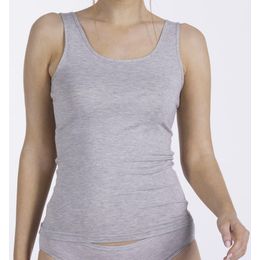 Nina von C. Damen Achselhemd "Light & Easy", Gr. 42, silber, Obermaterial: 95% Modal, 5% Elasthan, Unterhemden, mit breiten Tr&auml;gern, atmungsaktiv,