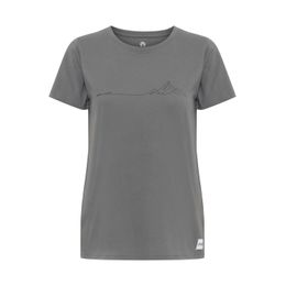 North Bend Damen T-Shirt "T-Shirt NBCarla W", grau, Gr. 44, Obermaterial: 60% Baumwolle CO. 40% Polyester PES., Shirts