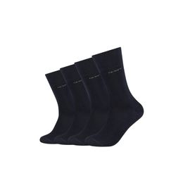 Camano Herren Socken "ca-soft", Gr. 39, blau, Baumwollmischung, unifarben, Socken, mit verst&auml;rktem Fersen- und Zehenbereich