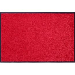 Fu&szlig;matte Hanse Home, B:40cm H:7mm L:60cm, rot, Kunstfaser, Au&szlig;enbereich, Teppiche, "Wash & Clean", Schmutzfangmatte, T&uuml;rmatte, In- und Outdoor,