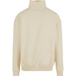 Urban Classics Herren Sweater "Urban Classics Cut&Sew Troyer"sandwei&szlig;, Gr. XXL, unifarben, 70% Baumwolle, 30% Elasthan, Sweatshirts