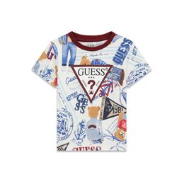 Guess T-Shirt Jungen Gr&ouml;&szlig;e 68 blue denim / hellbraun / burgunder / wei&szlig;