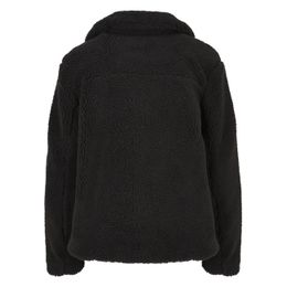 Urban Classics Damen Winterjacke "Urban Classics Damen Ladies Sherpa Biker Jacket", schwarz, Gr. L, unifarben, 100% Polyester, Jacken