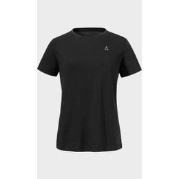 Sch&ouml;ffel SCH&Ouml;FFEL Damen Funktionsshirt "T Shirt Hohberg L", schwarz, Gr. 44, Oberstoff: 60% Baumwolle, 40% Polyester, Shirts